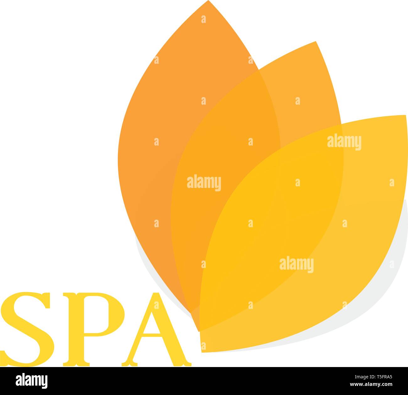 abstract spa label on a white background, vector illustration design ...