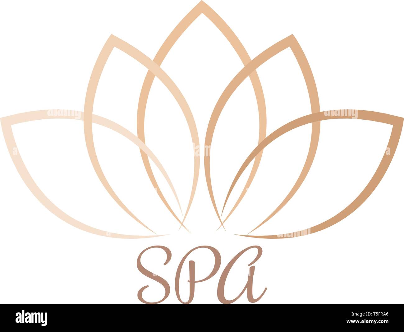 abstract spa label on a white background, vector illustration design ...