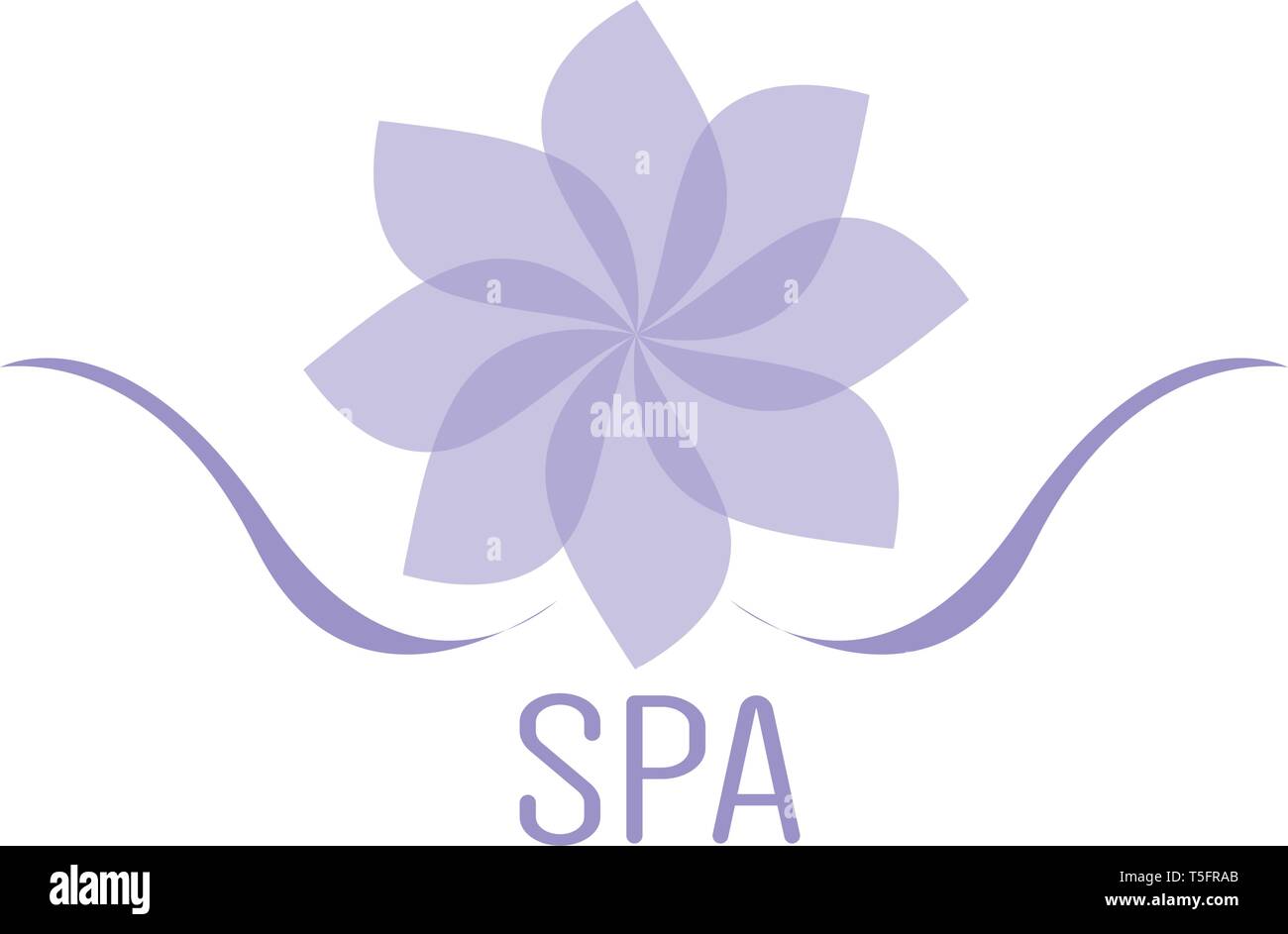 abstract spa label on a white background, vector illustration design ...