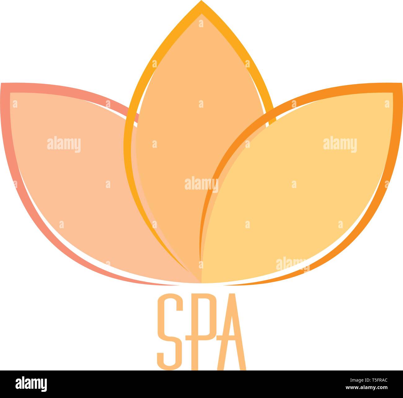 abstract spa label on a white background, vector illustration design ...