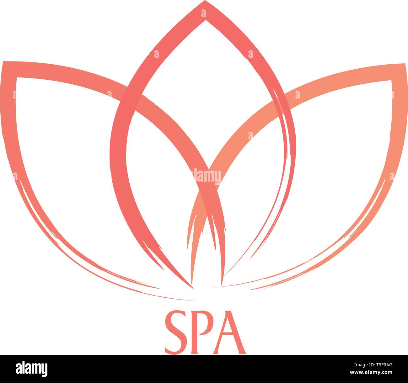 abstract spa label on a white background, vector illustration design ...