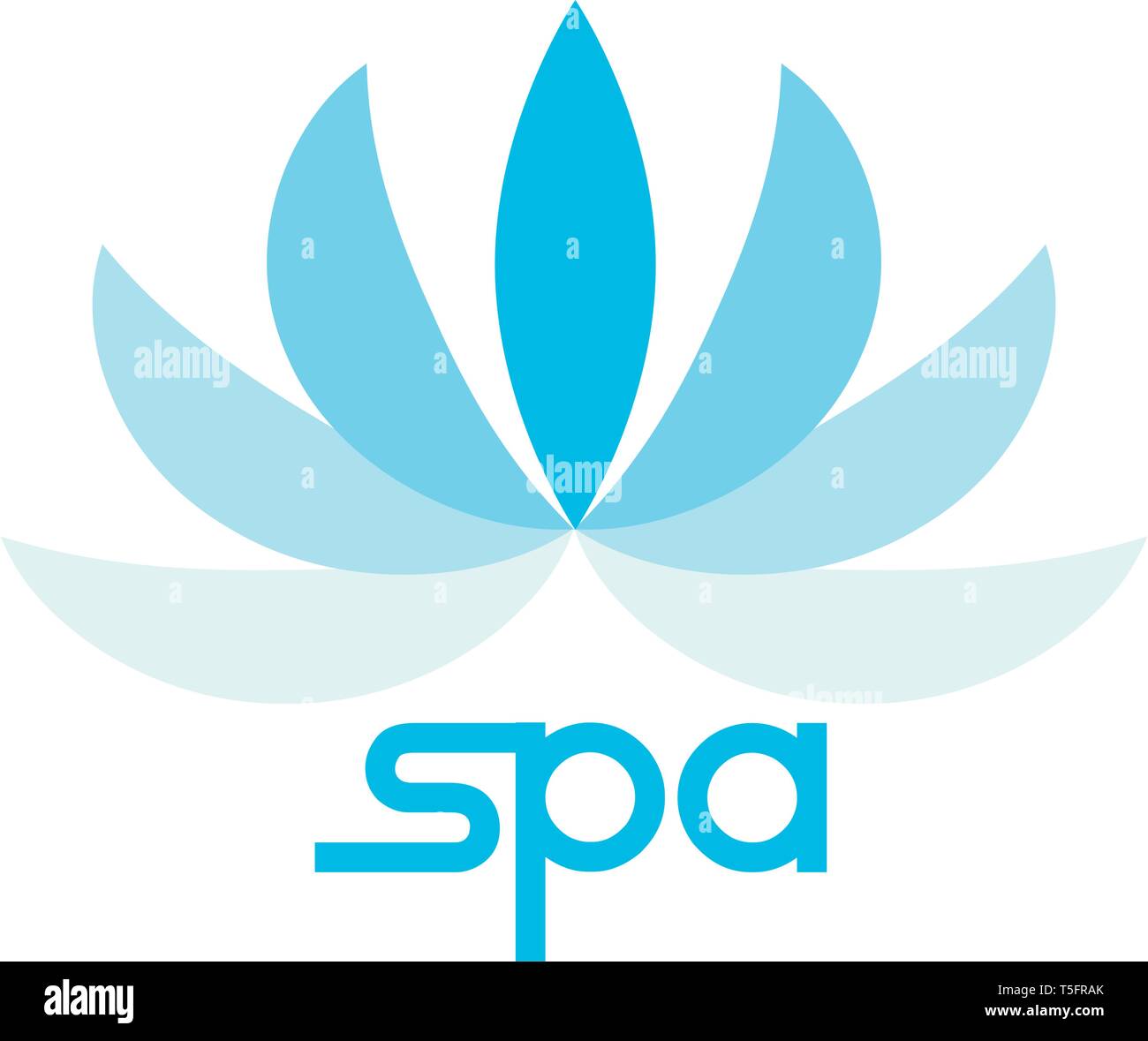 abstract spa label on a white background, vector illustration design ...