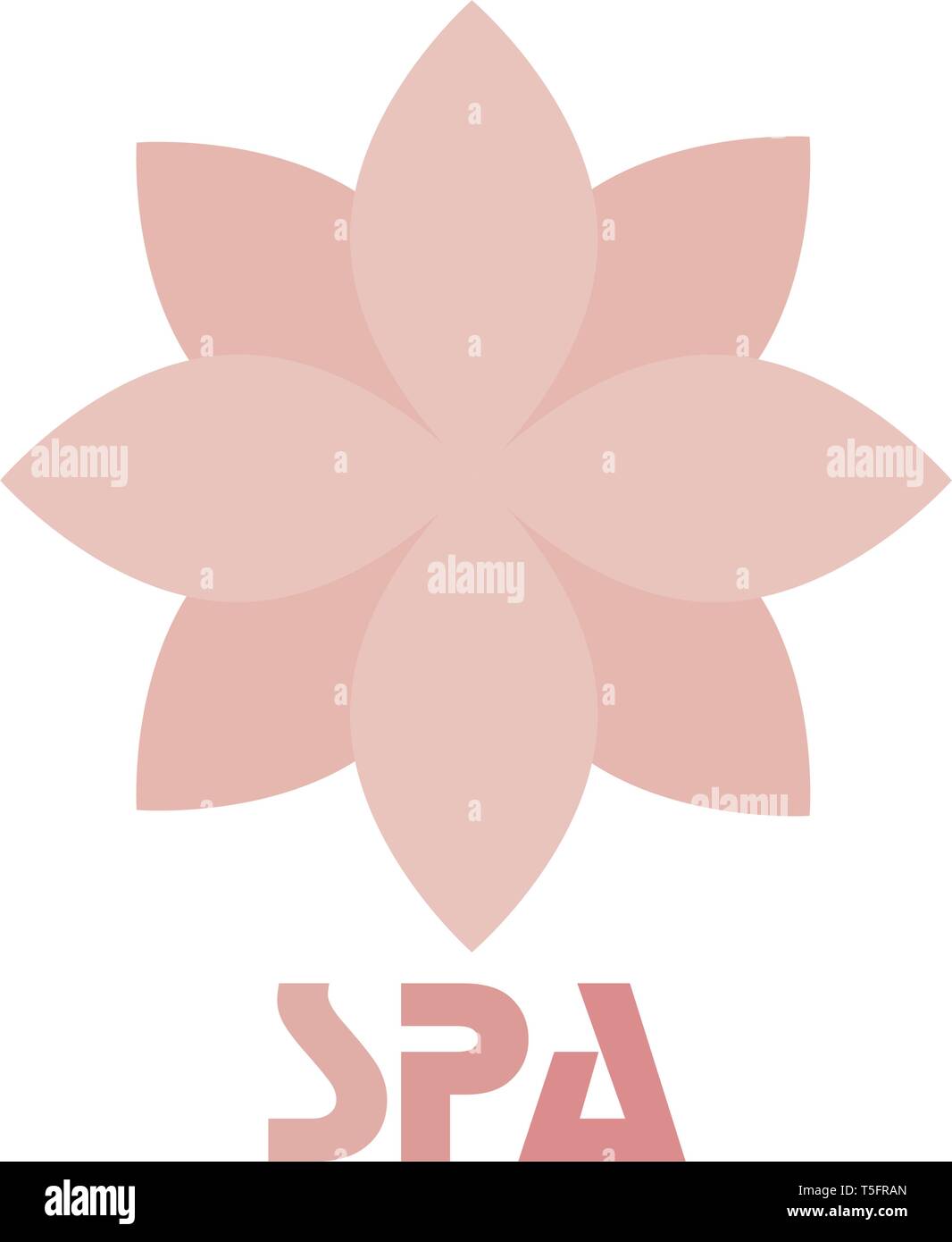 abstract spa label on a white background, vector illustration design ...