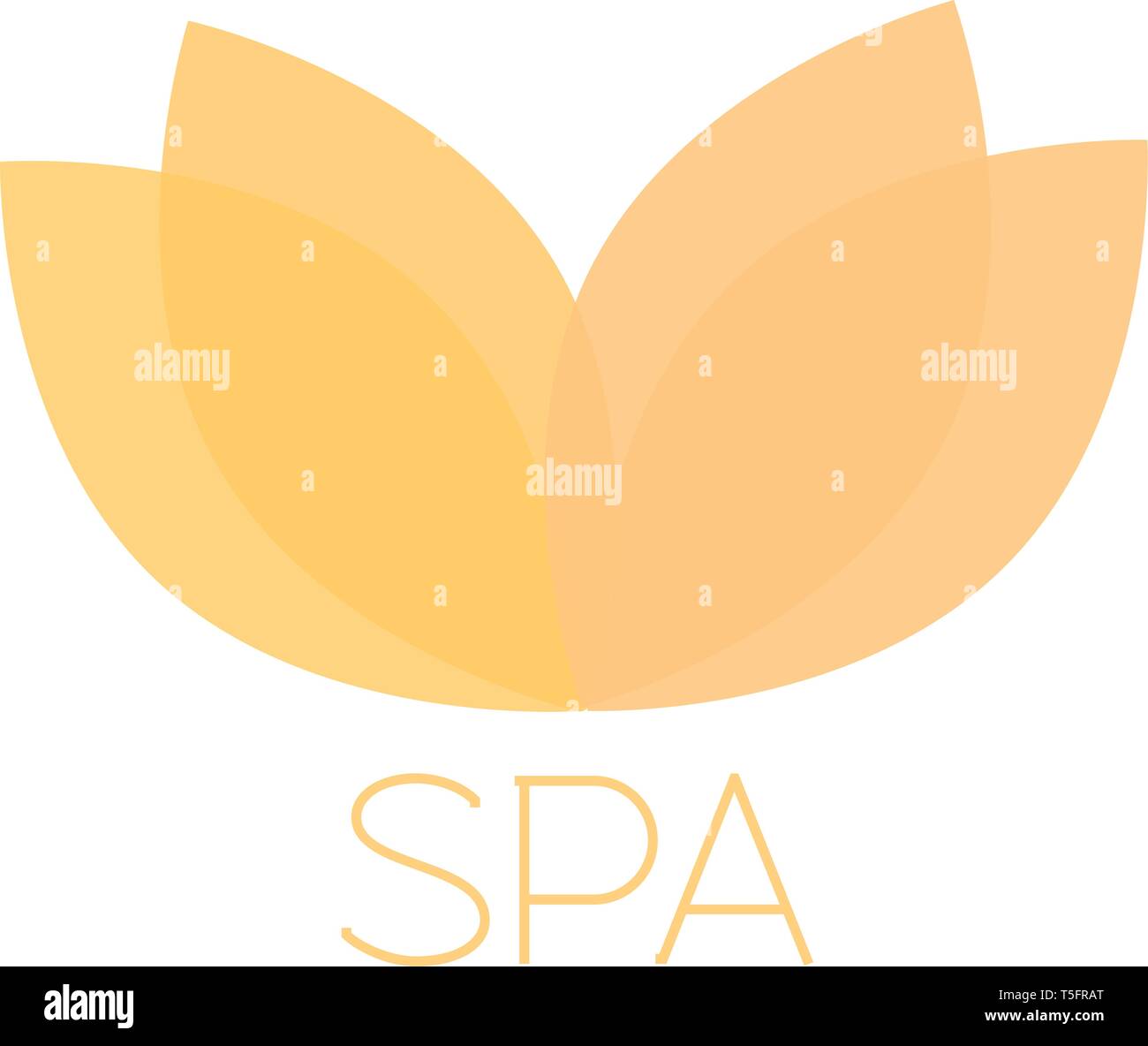 abstract spa label on a white background, vector illustration design ...