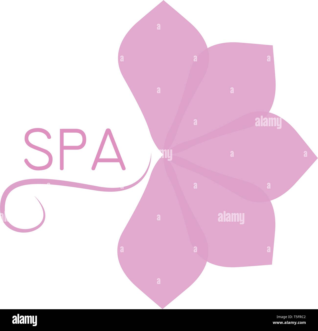 abstract spa label on a white background, vector illustration design ...