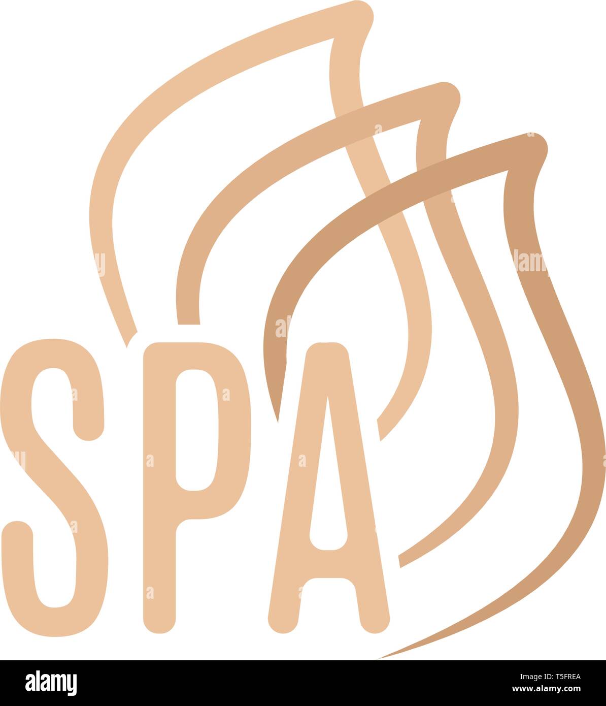 abstract spa label on a white background, vector illustration design ...