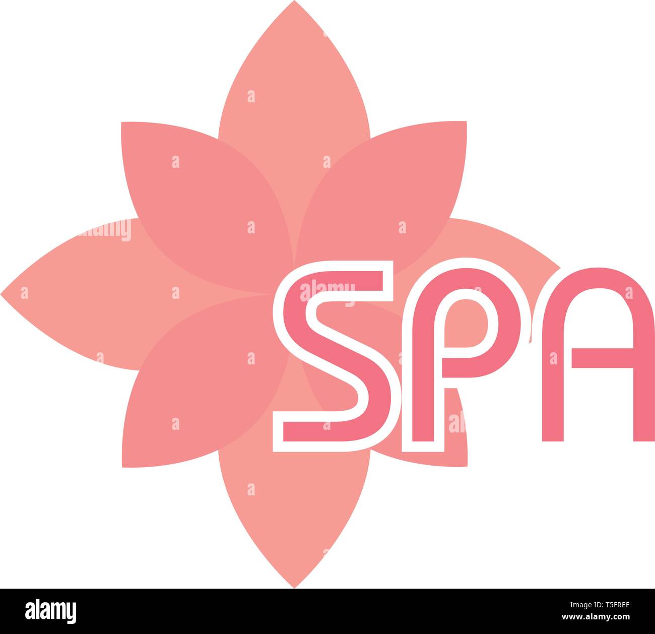 abstract spa label on a white background, vector illustration design ...