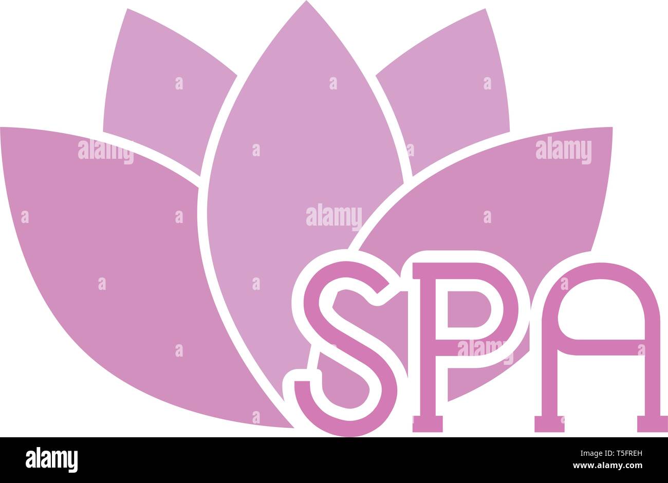 abstract spa label on a white background, vector illustration design ...