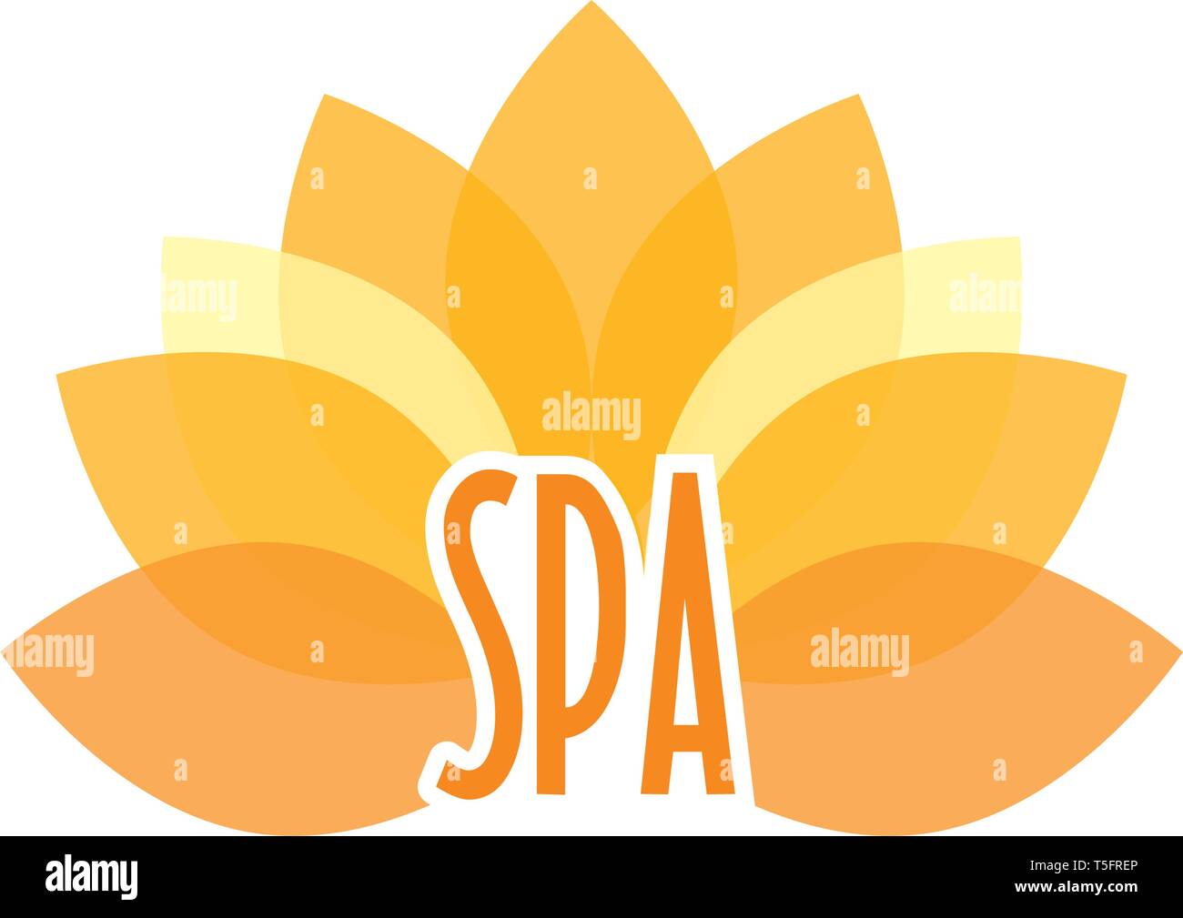 abstract spa label on a white background, vector illustration design ...