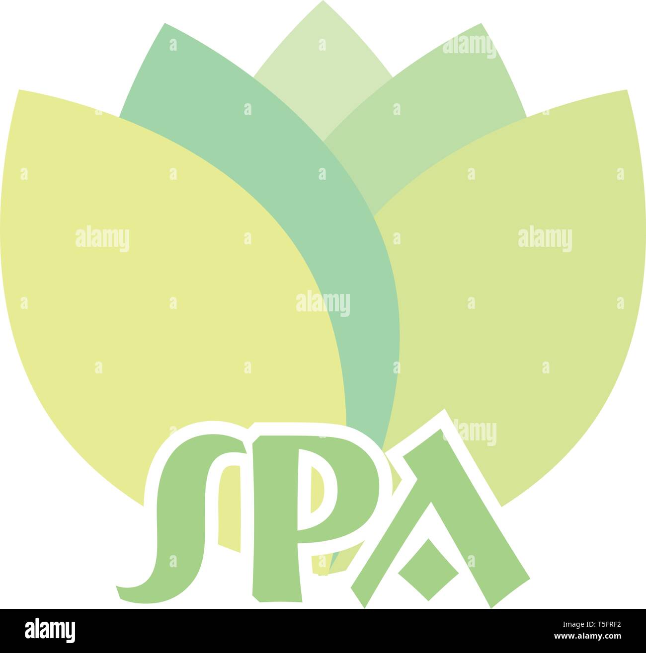 abstract spa label on a white background, vector illustration design ...