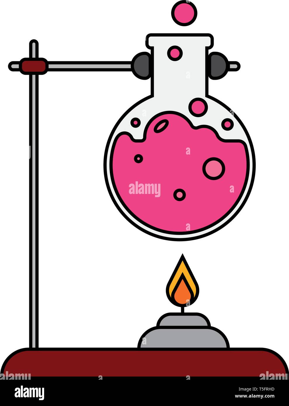 abstract chemical object on a white background, vector illustration ...