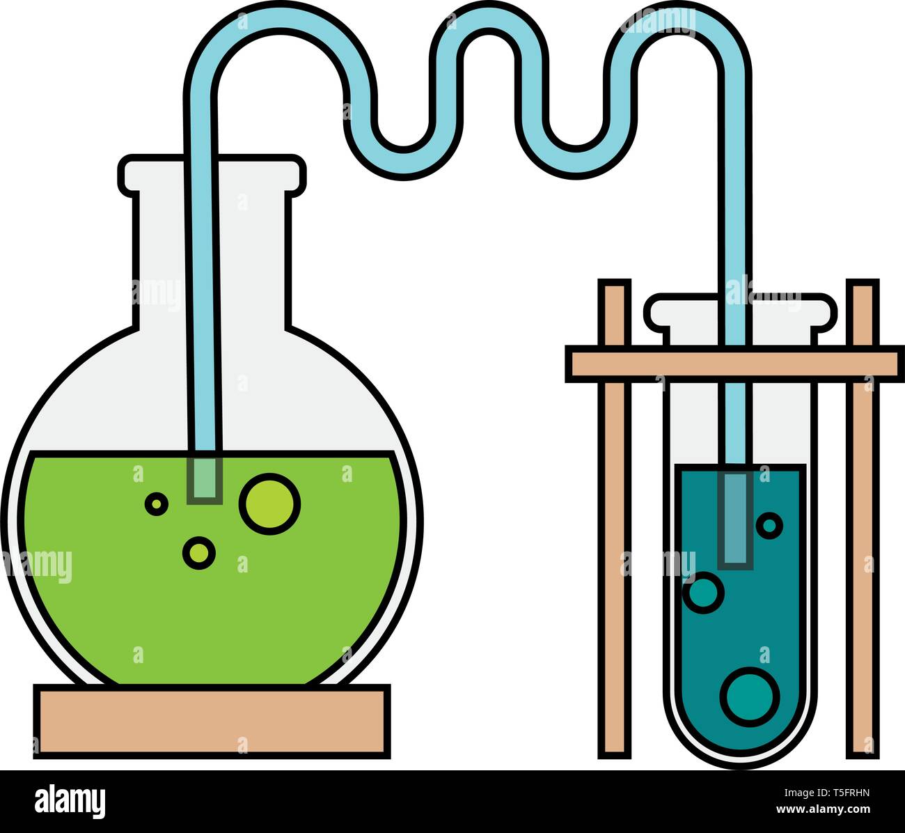 abstract chemical object on a white background, vector illustration ...