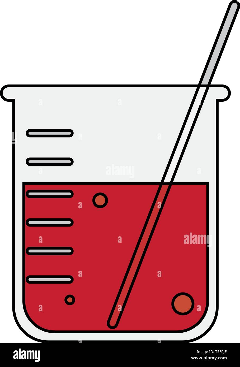 abstract chemical object on a white background, vector illustration ...