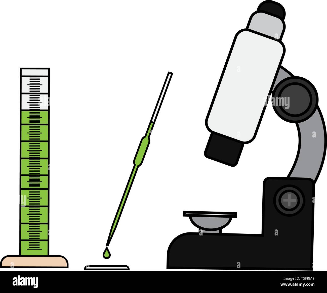 abstract chemical object on a white background, vector illustration ...