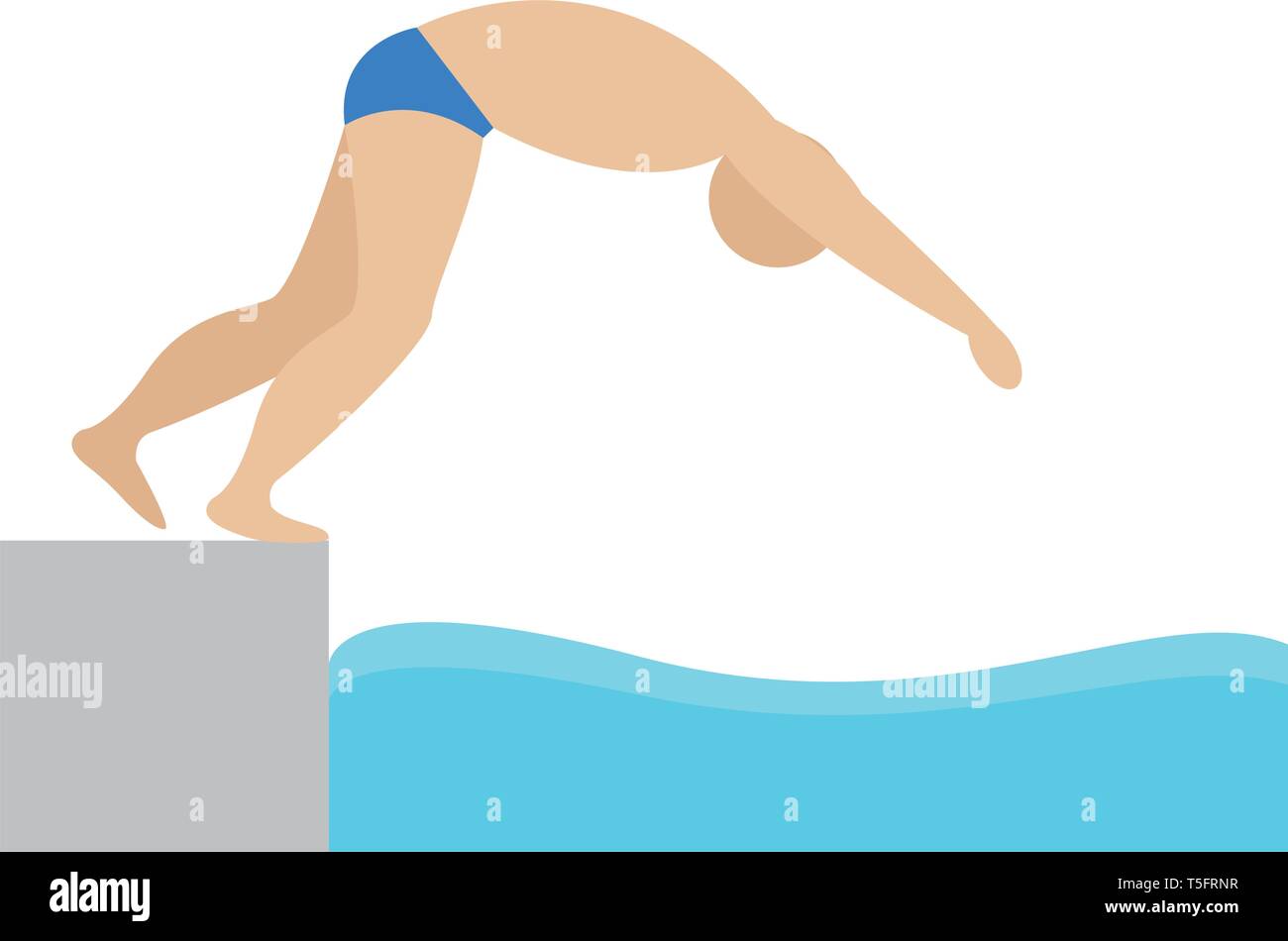 abstract person doing swimming sport, vector illustration design Stock ...