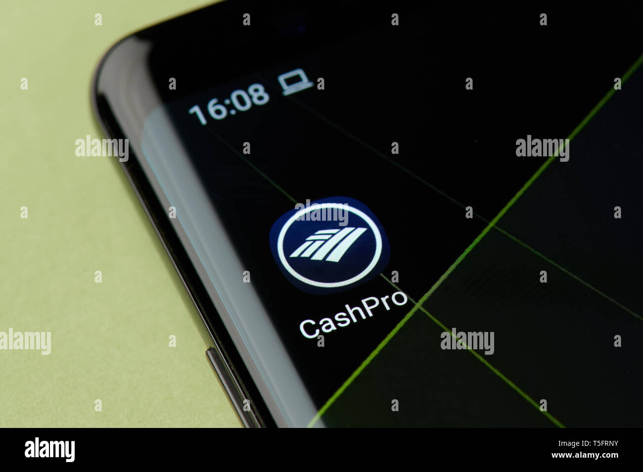 New york, USA - April 22, 2019: Cashpro app from bank of America icon ...