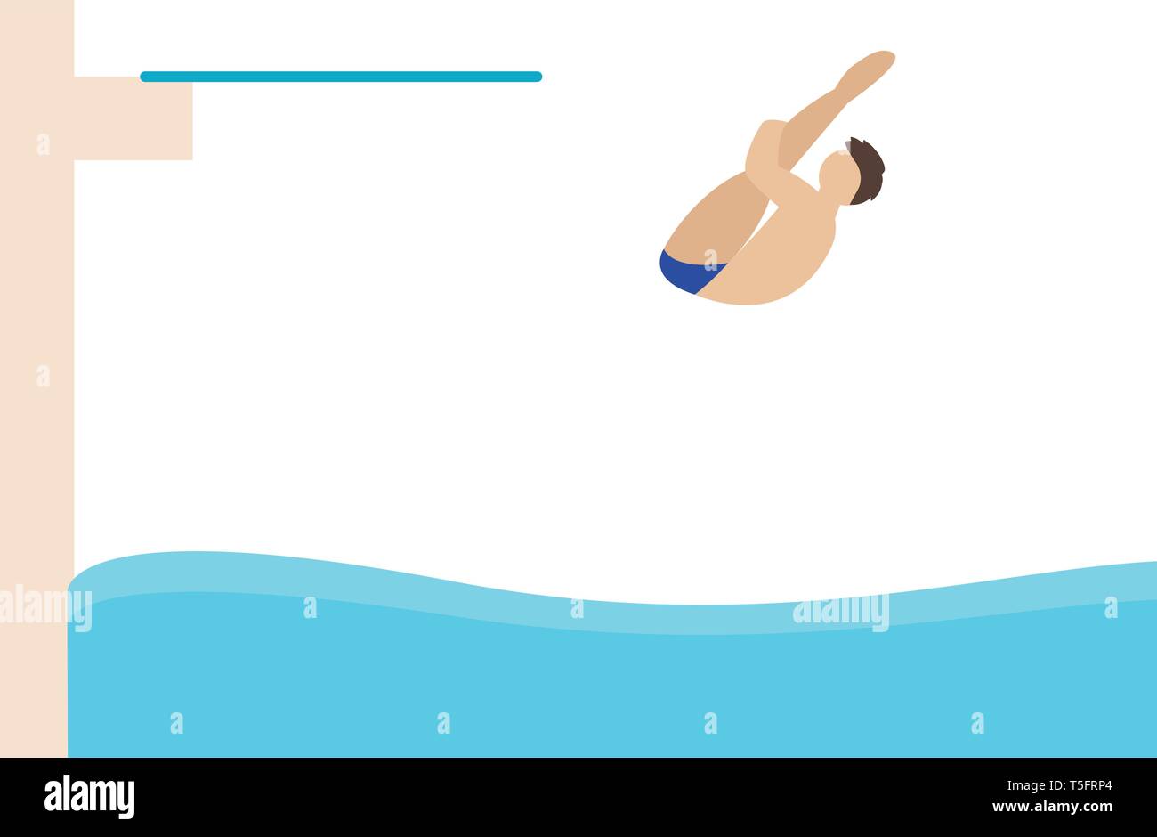 abstract person doing swimming sport, vector illustration design Stock ...