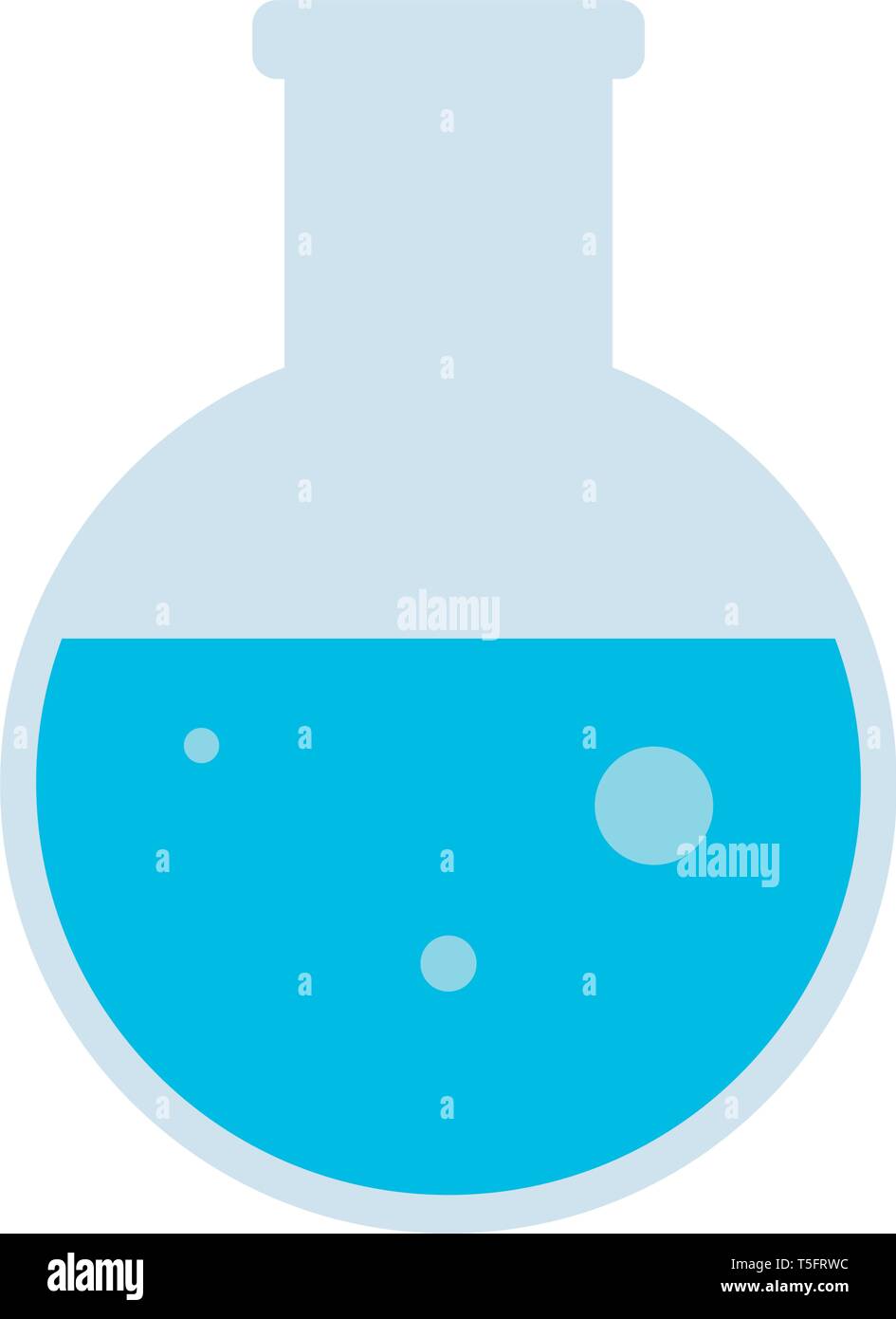 abstract chemistry object on a white background, vector illustration ...