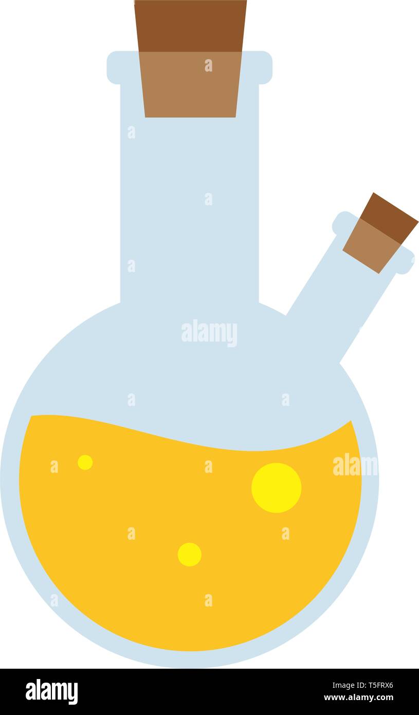 abstract chemistry object on a white background, vector illustration ...