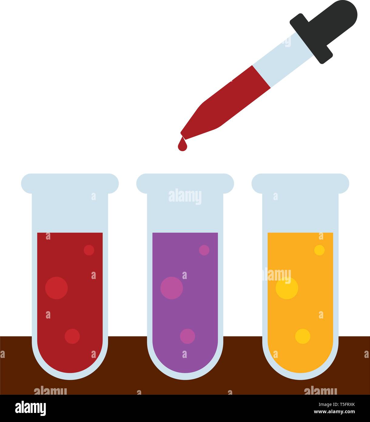 abstract chemistry object on a white background, vector illustration ...