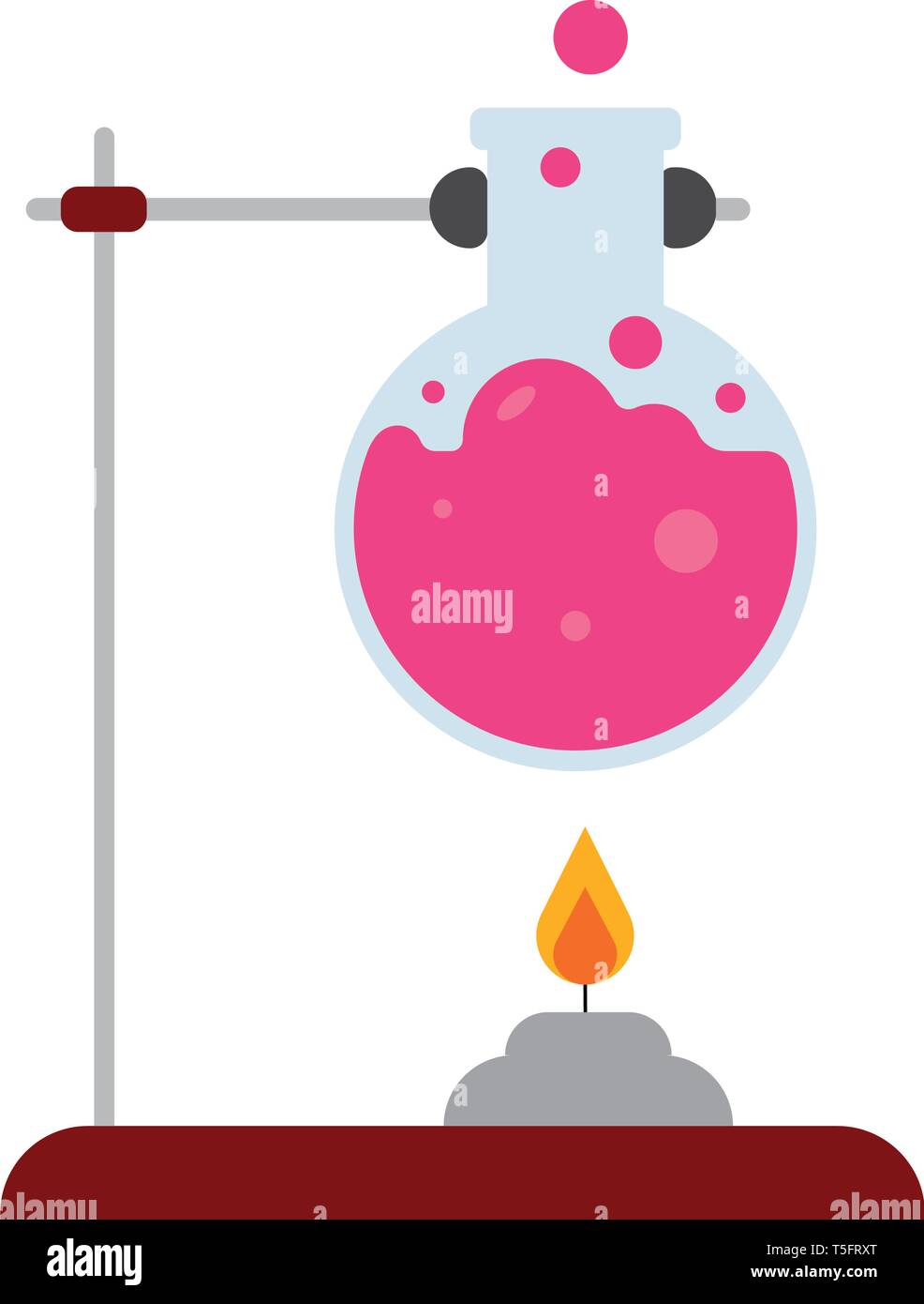 abstract chemistry object on a white background, vector illustration ...