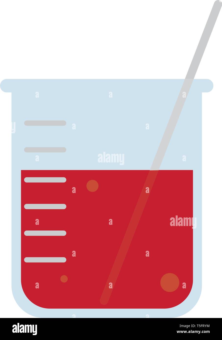 abstract chemistry object on a white background, vector illustration ...