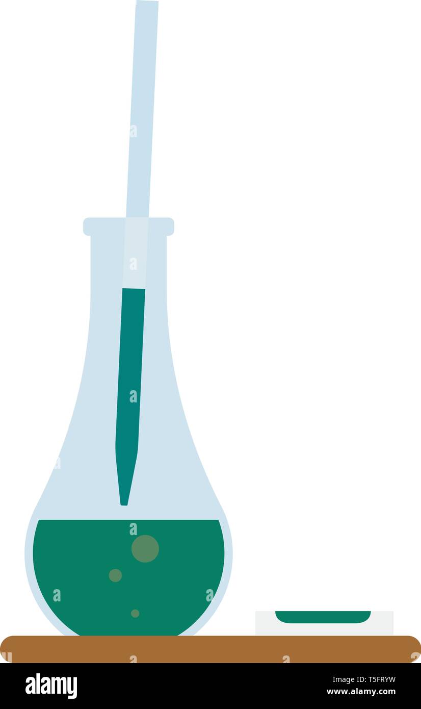 abstract chemistry object on a white background, vector illustration ...