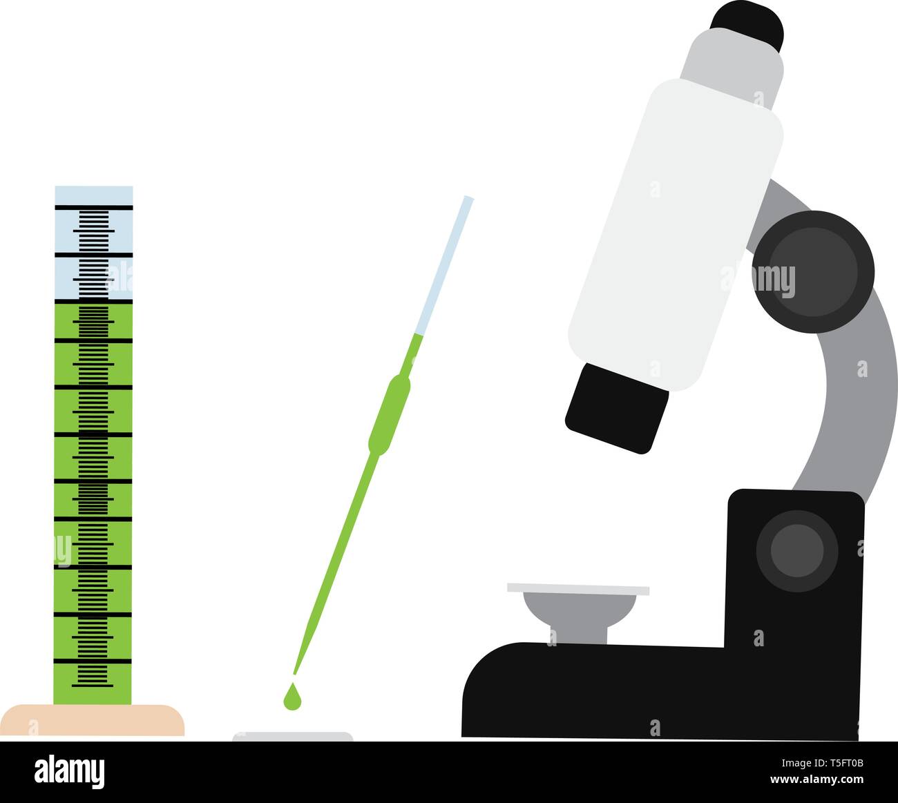 abstract chemistry object on a white background, vector illustration ...