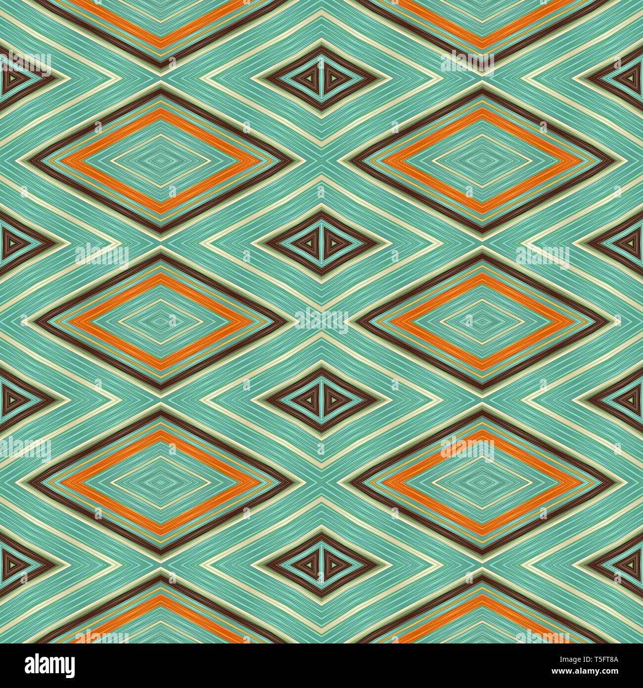 seamless diamond pattern with turquoise, greige, olive green, brown ...