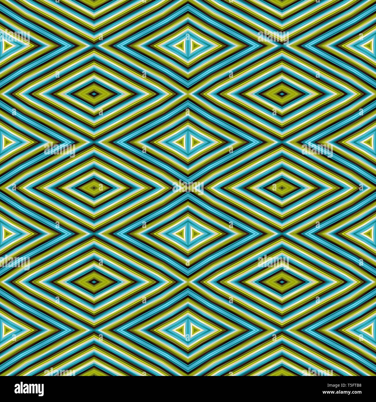seamless diamond pattern with olive green, light green, turquoise, dark ...