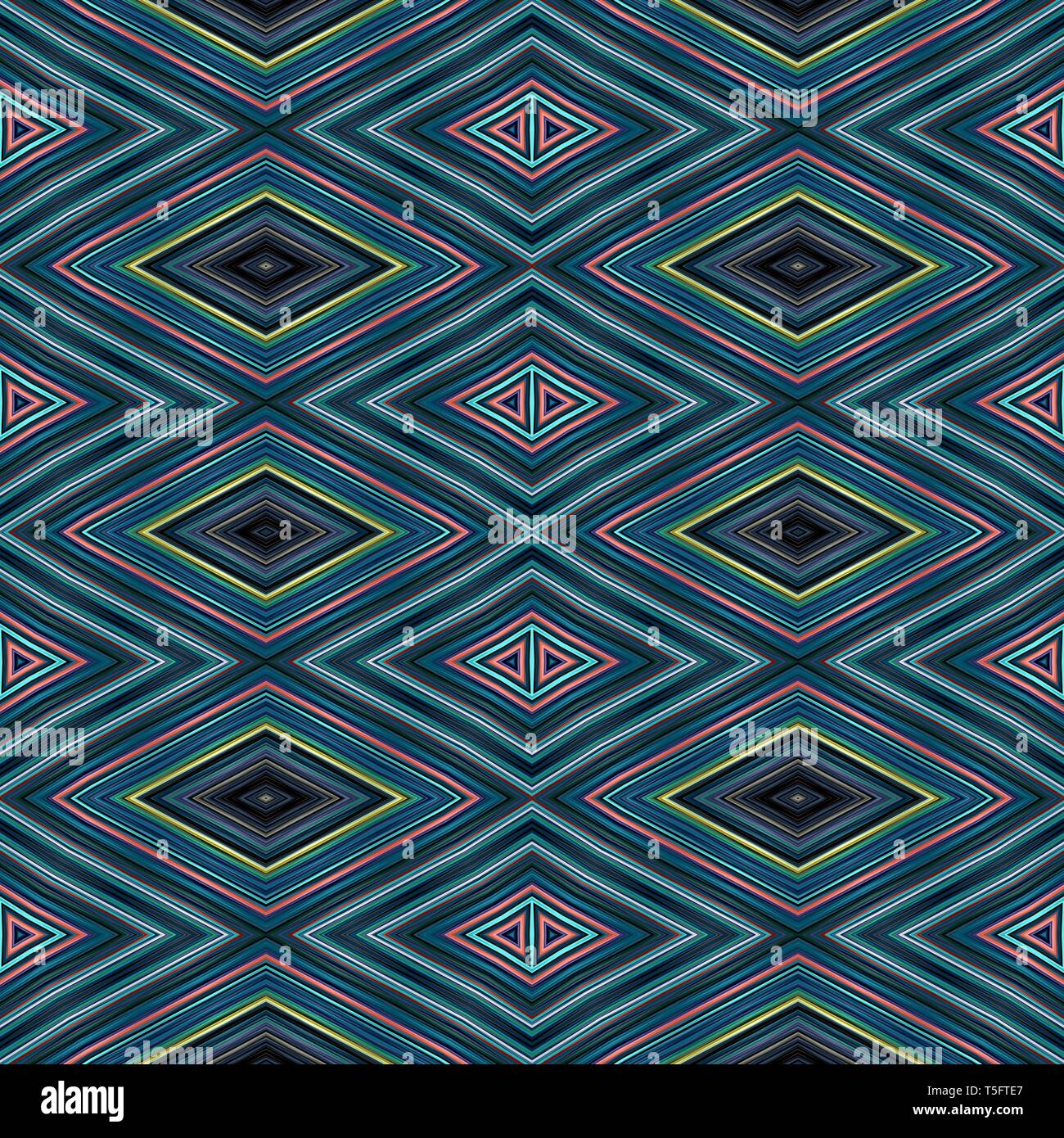 seamless diamond pattern with teal, navy blue, blue, dark green colors ...