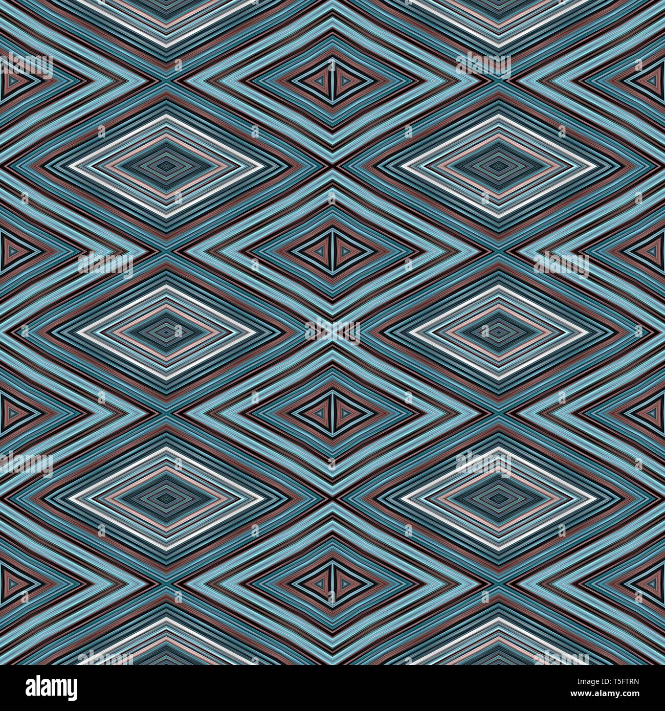 seamless diamond pattern with teal, grey, black colors. repeating ...