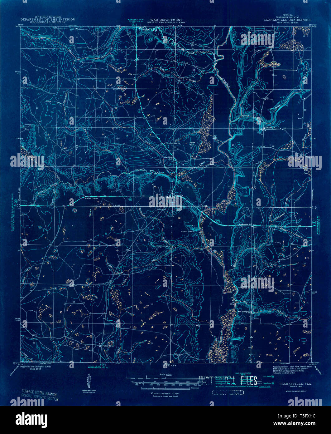 Clarksville florida map hi-res stock photography and images - Alamy
