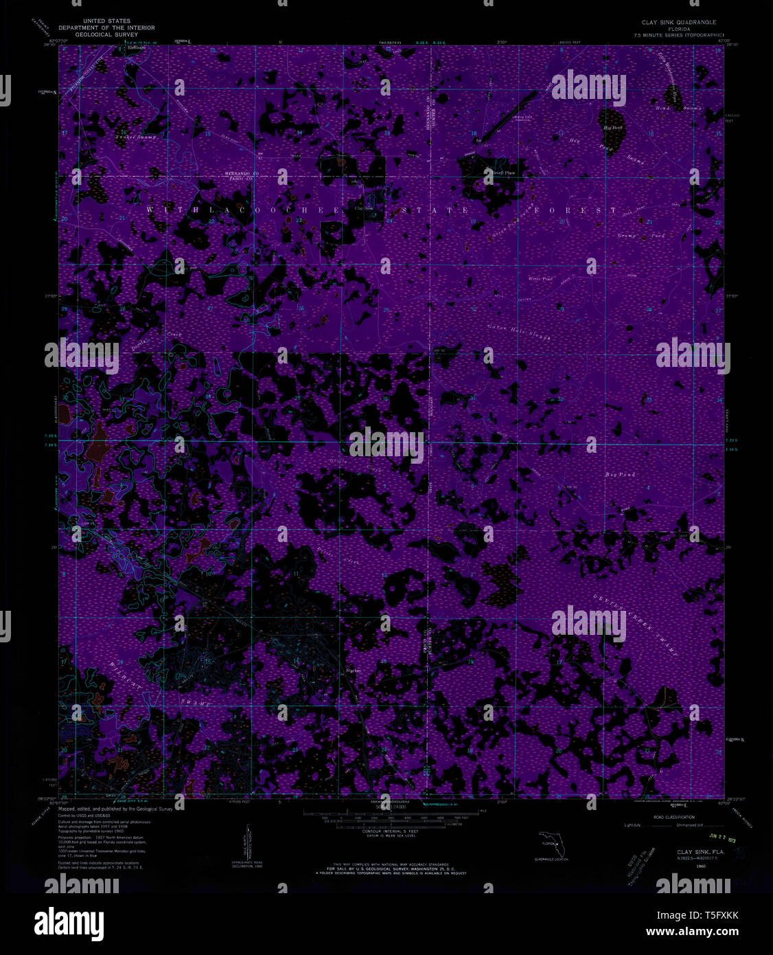 Clay florida map hi-res stock photography and images - Alamy