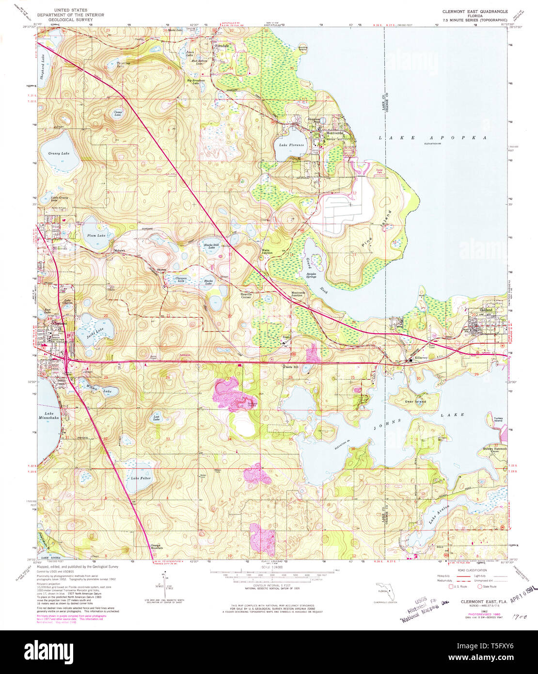 Clermont florida map Cut Out Stock Images & Pictures - Alamy