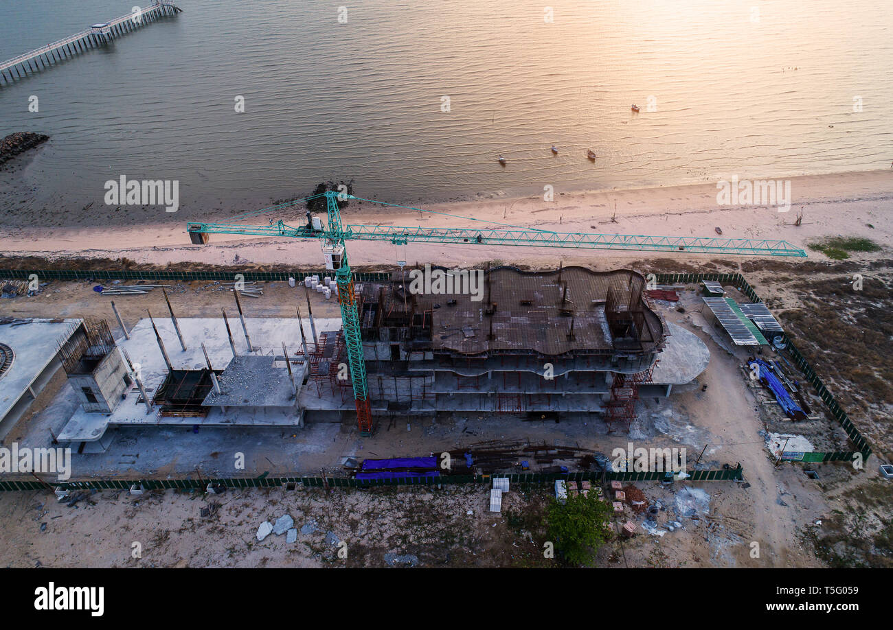 Construction site aerial view hi-res stock photography and images - Alamy