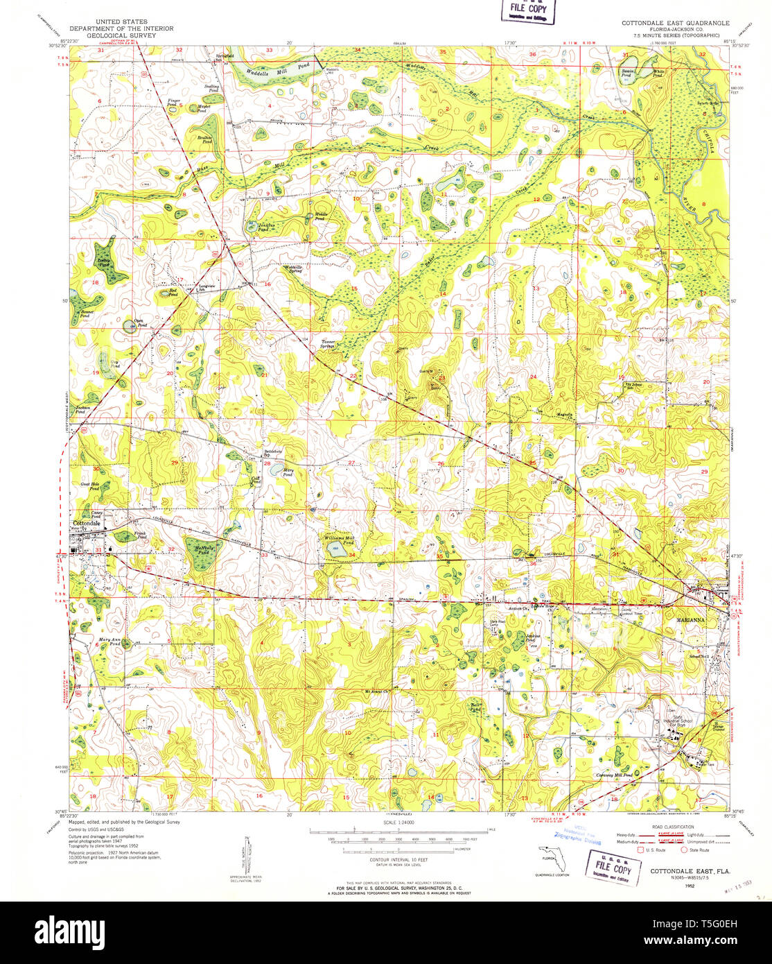 Cottondale map hi-res stock photography and images - Alamy