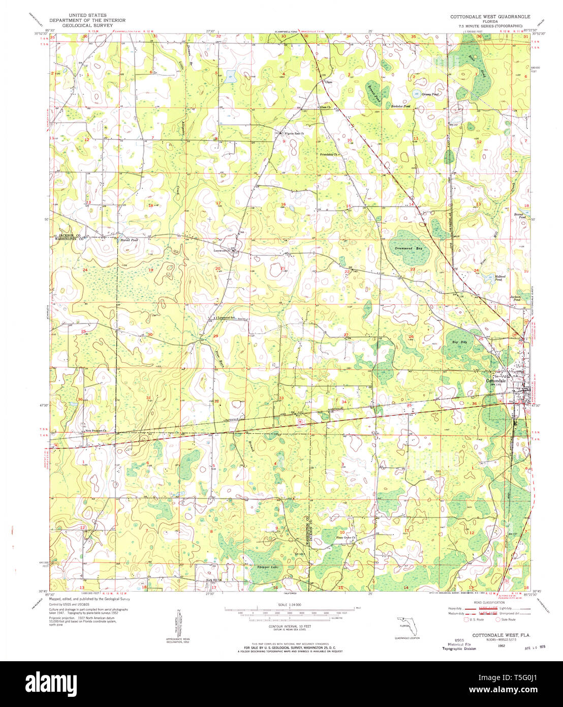 Cottondale map hi-res stock photography and images - Alamy