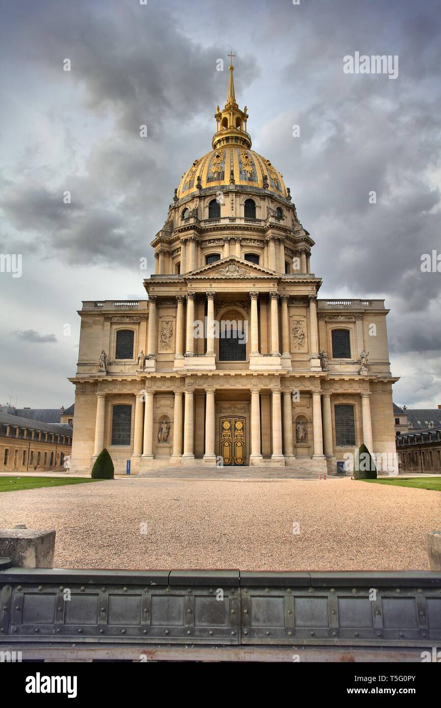 Paris, France - Invalides Palace. UNESCO World Heritage Site. HDR image ...