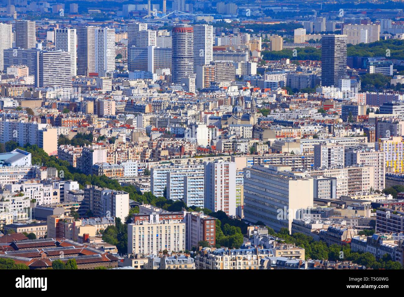 Paris, France - aerial metropolis view with skyscrapers Stock Photo - Alamy