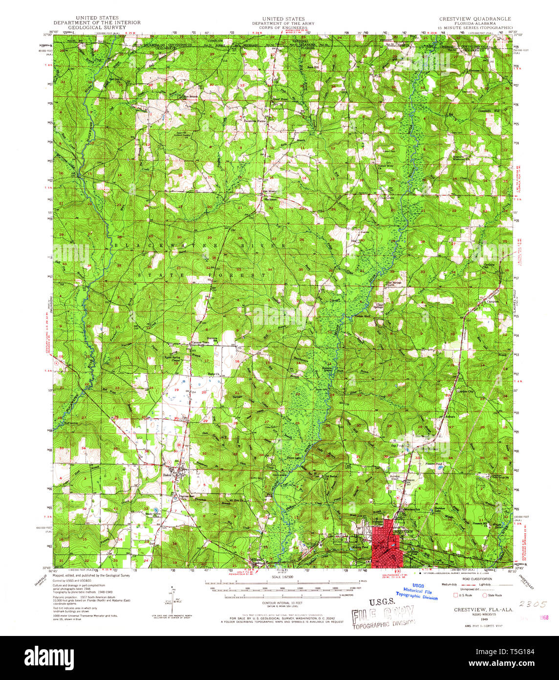 Map of crestview hi-res stock photography and images - Alamy