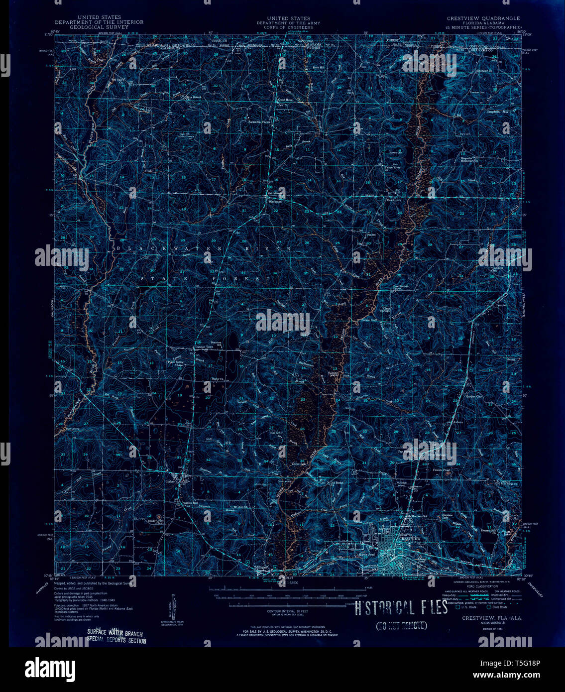 Map of crestview hi-res stock photography and images - Alamy