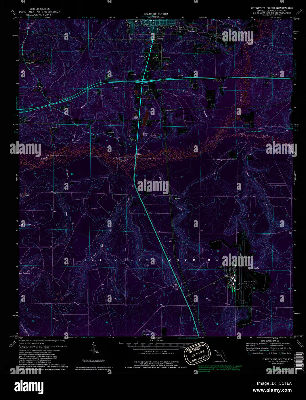 Crestview florida map hi-res stock photography and images - Alamy