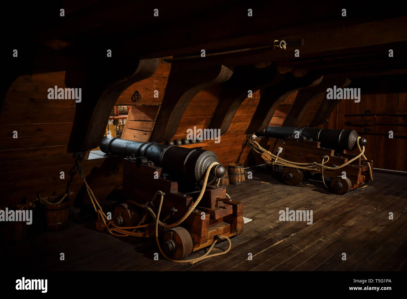 interior view of Cannons At The Deck and Cannon Balls plus windows on ...