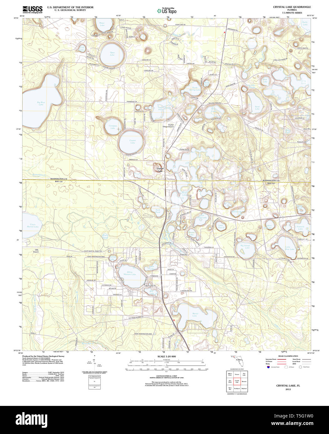 Map of lake crystal hi-res stock photography and images - Alamy
