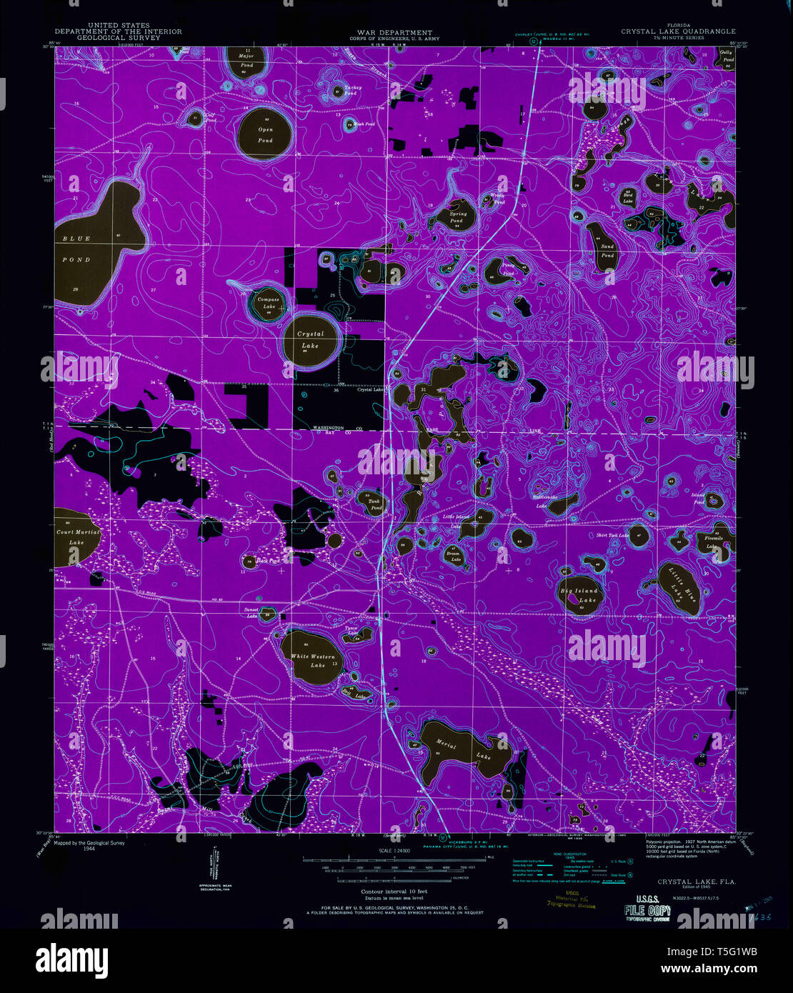 Map of lake crystal hi-res stock photography and images - Alamy