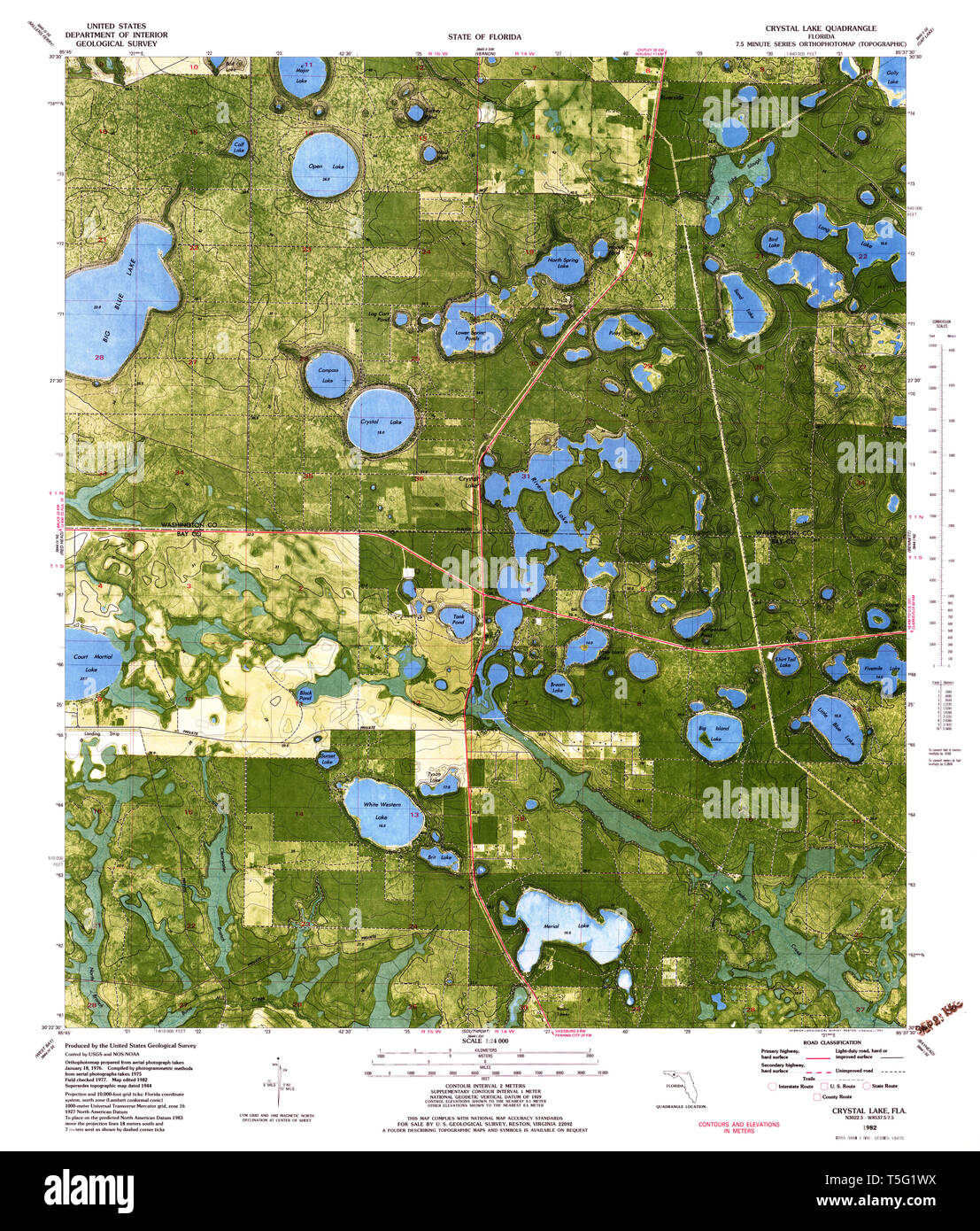 Map of lake crystal hi-res stock photography and images - Alamy