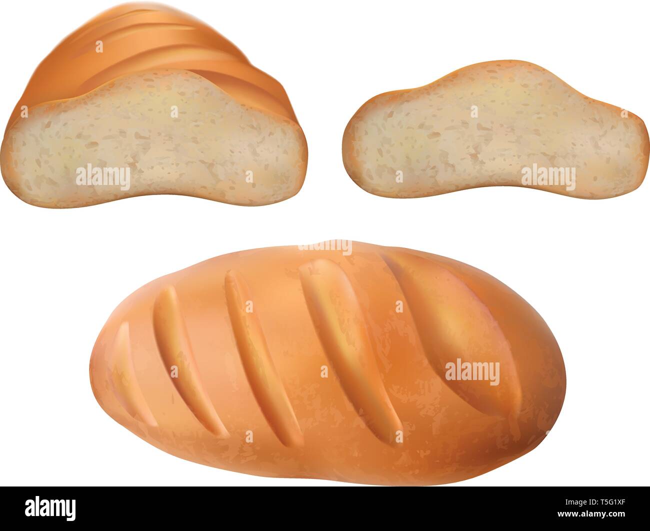 Sliced rye bread flour Stock Vector Images - Alamy
