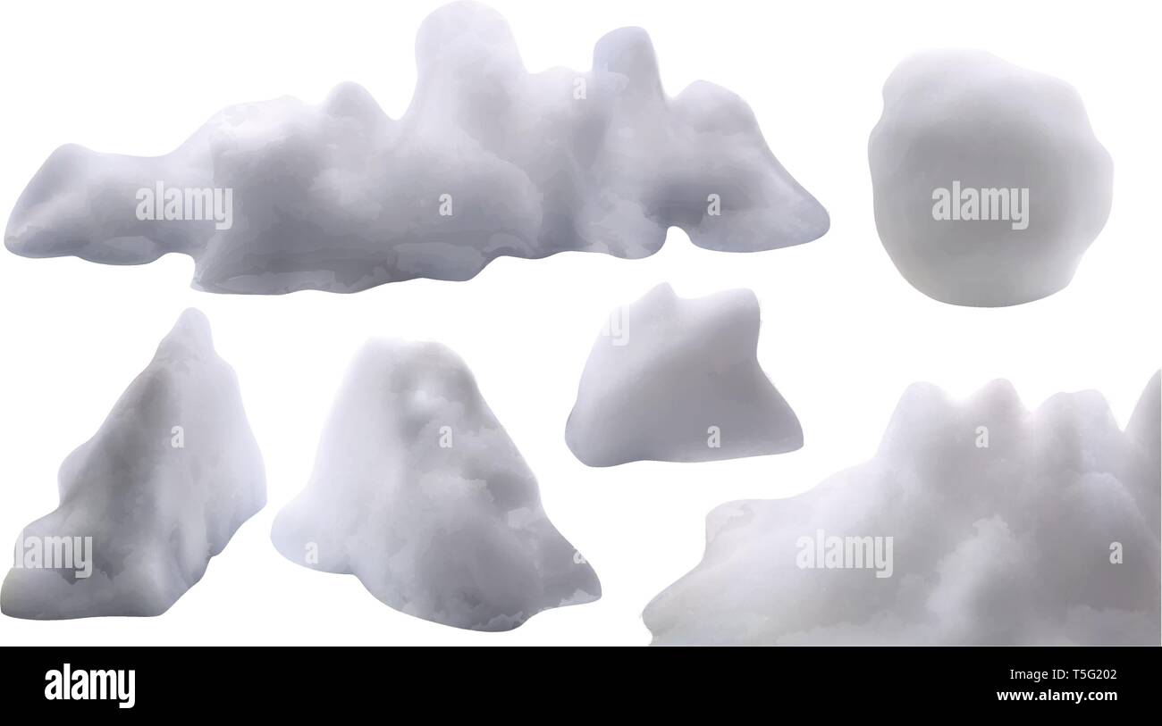 snow set on white 01 Stock Vector Image & Art - Alamy