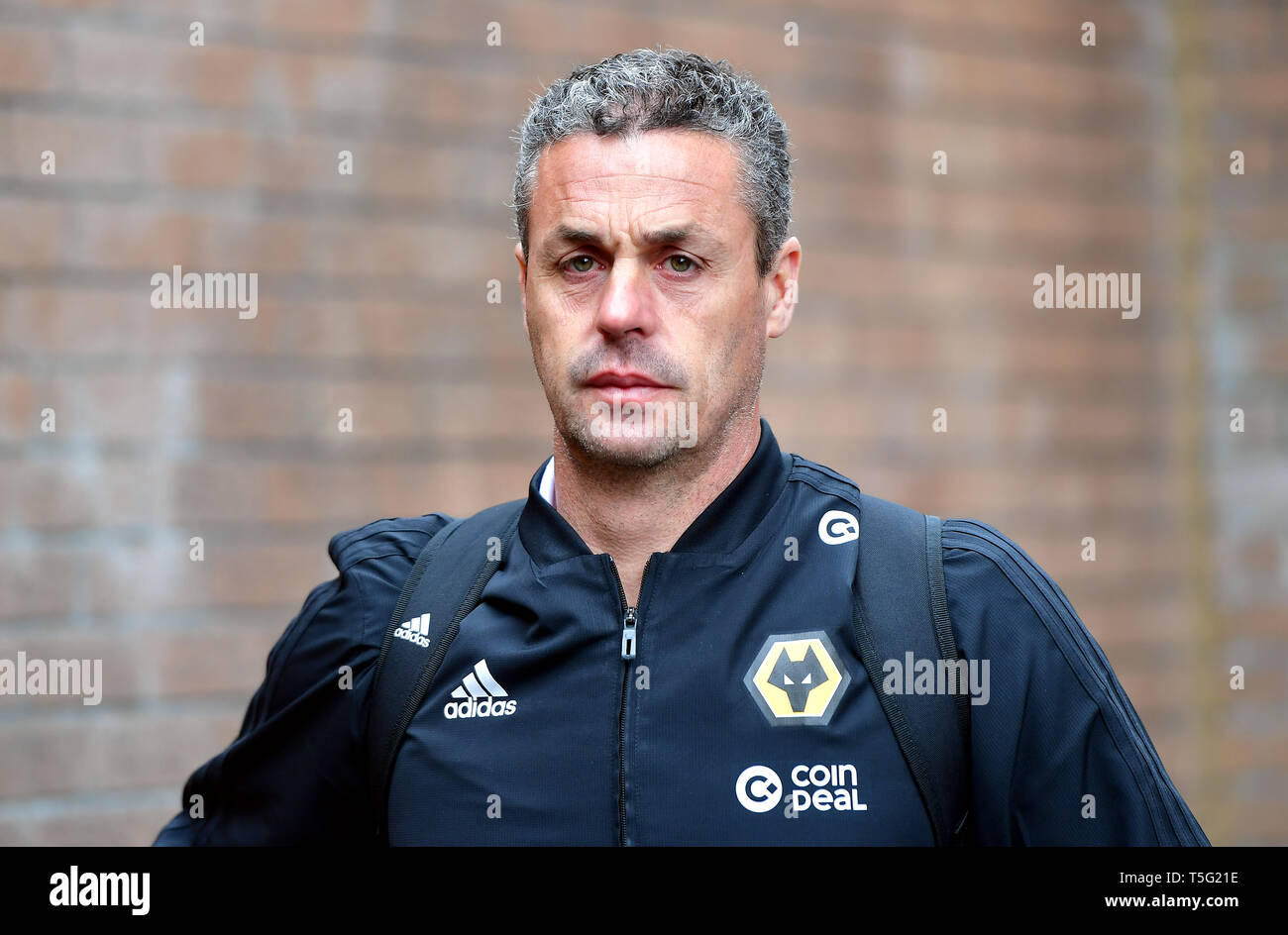 Wolverhampton Wanderers goalkeeping coach Rui Barbosa before the game ...